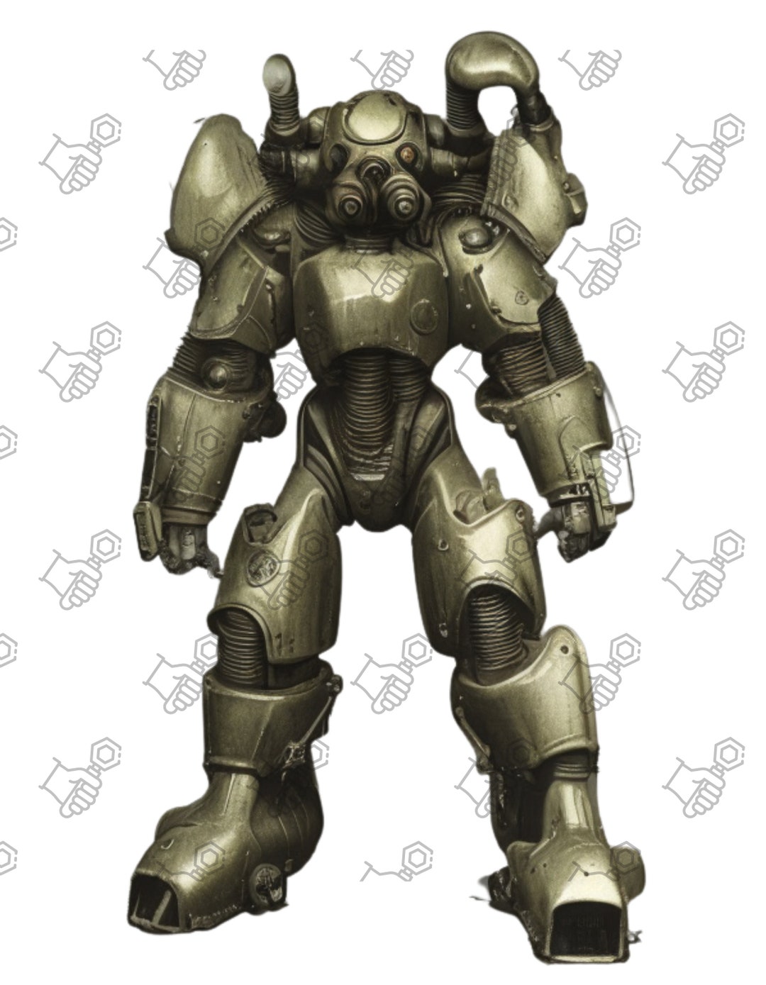5 Unique Robot/armor Set 3, PNG, SVG File With Transparent Background ...