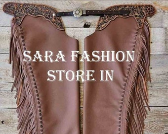 Simplicity Suede Chap Fringed Chap Custom Made Chap Hand Made Chap ...
