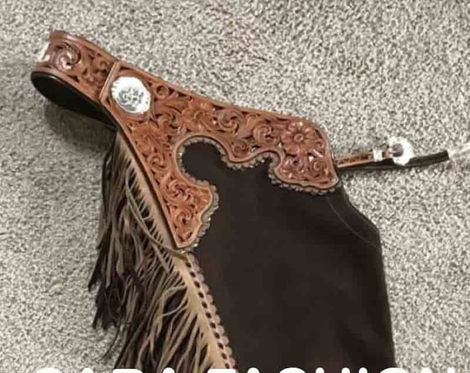 Fringed Chap Custom Made Chap Hand Made Chap Leather Western Chaps ...