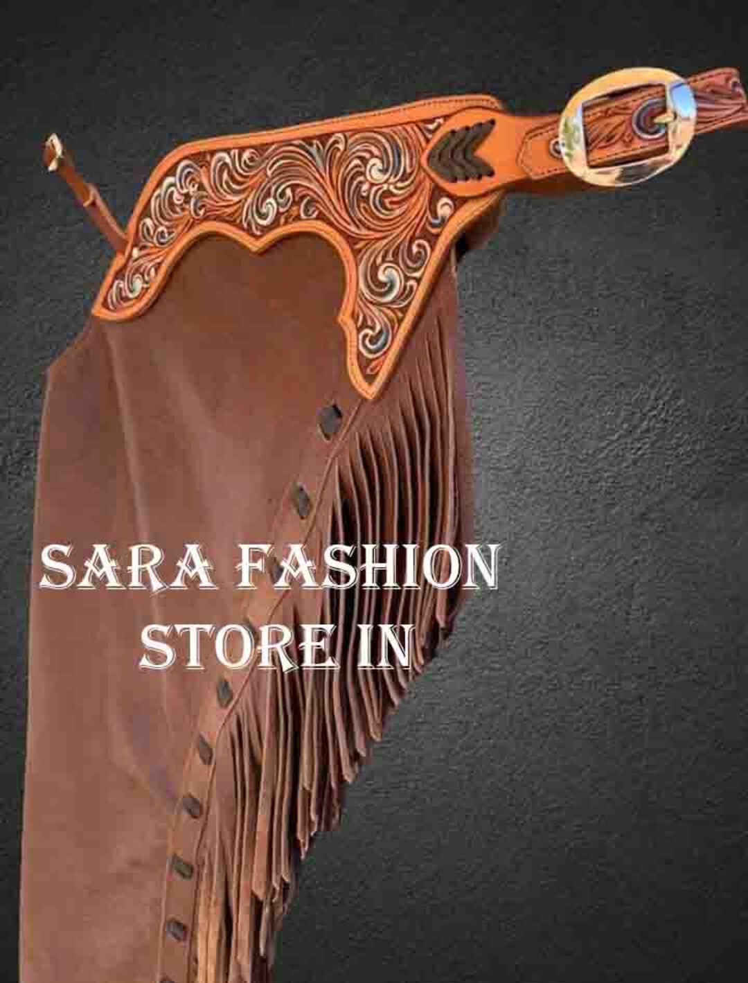 Chap Fringed Chap Custom Made Chap Hand Made Chap Leather Western Chaps ...