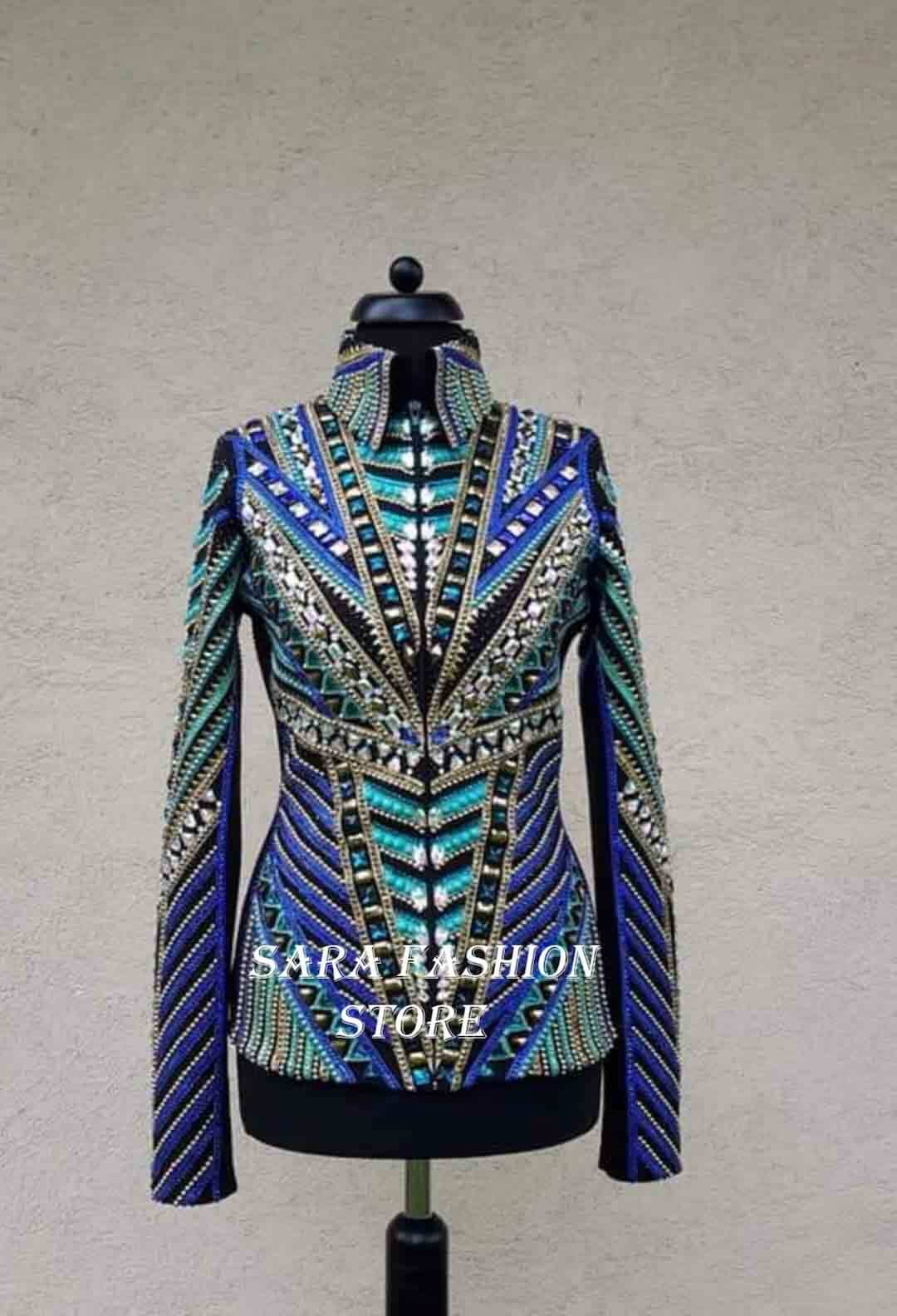 Western Women Show Jacket Western Custom Rodeo Queen Showmanship Jacket ...