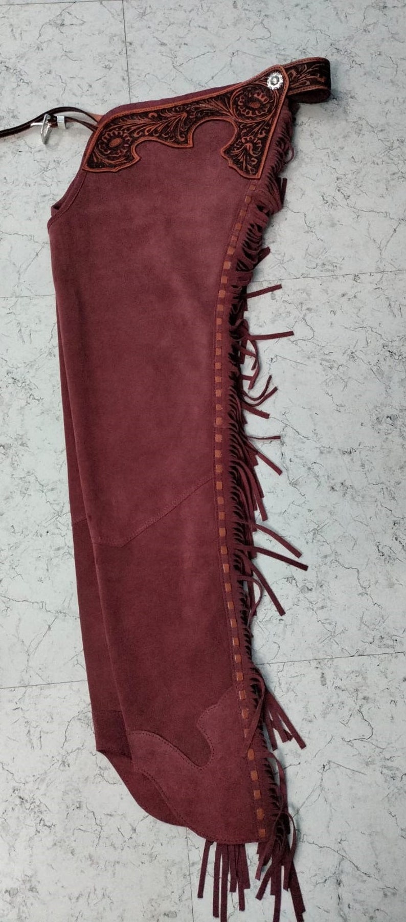 Chap Fringed Chap Custom Made Chap Hand Made Chap Leather Western Chaps ...