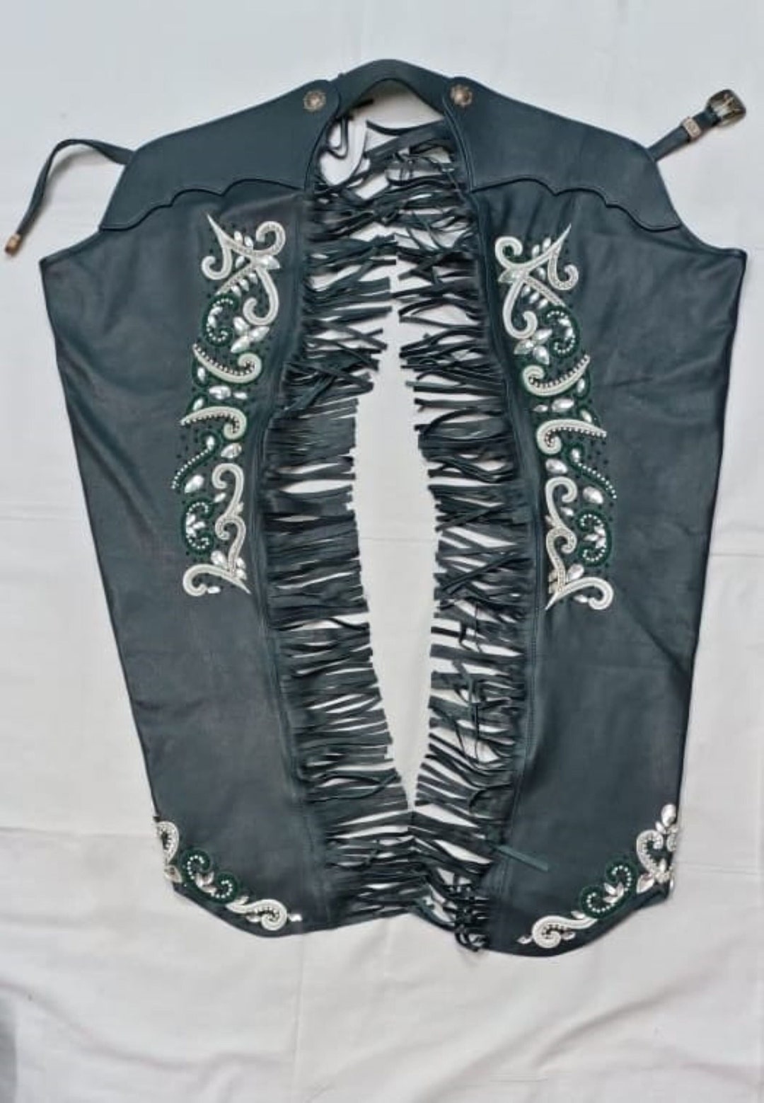 Designer Customize According Your Jacket Design Suede With Fringed Chap ...