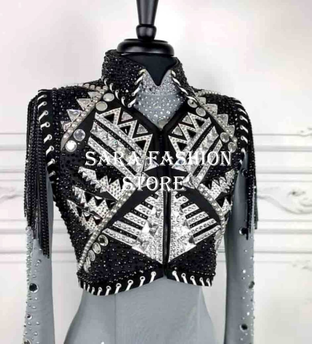 Bolero With Silver Shirt Western Custom Bolero, Showmanship Bolero ...