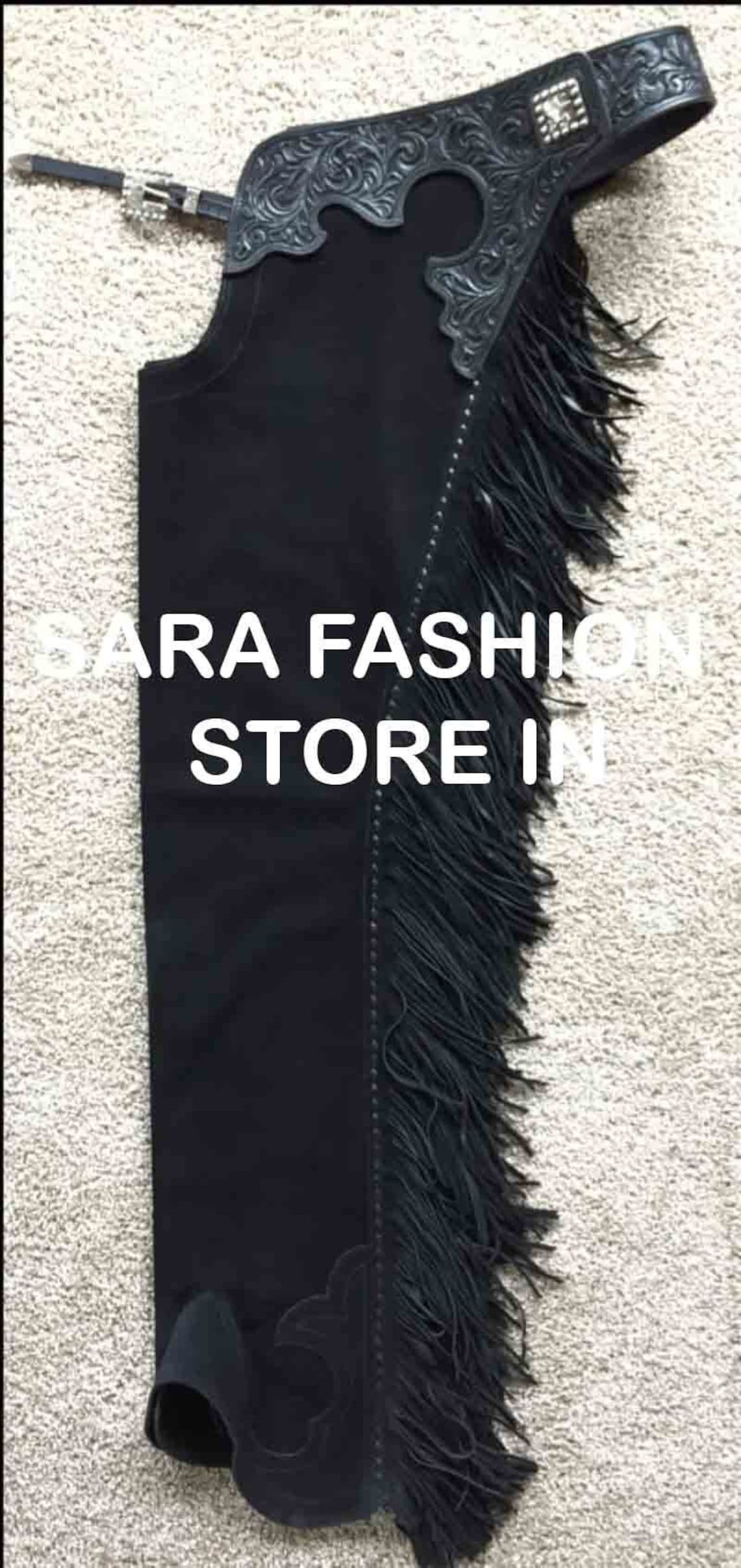 Fringed Chap Custom Made Chap Hand Made Chap Leather Western Chaps ...