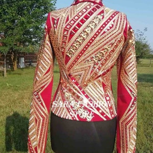 Western Women Show Jacket Western Custom Rodeo Queen Showmanship Jacket ...