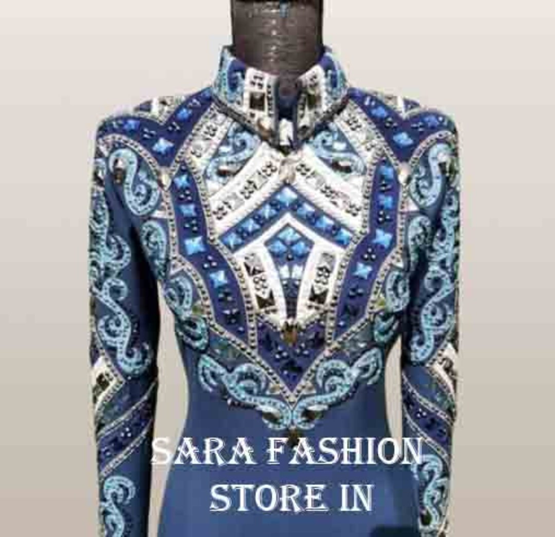 Navy Blue Western Women Showmanship Jacket Horse Riding Wear ...