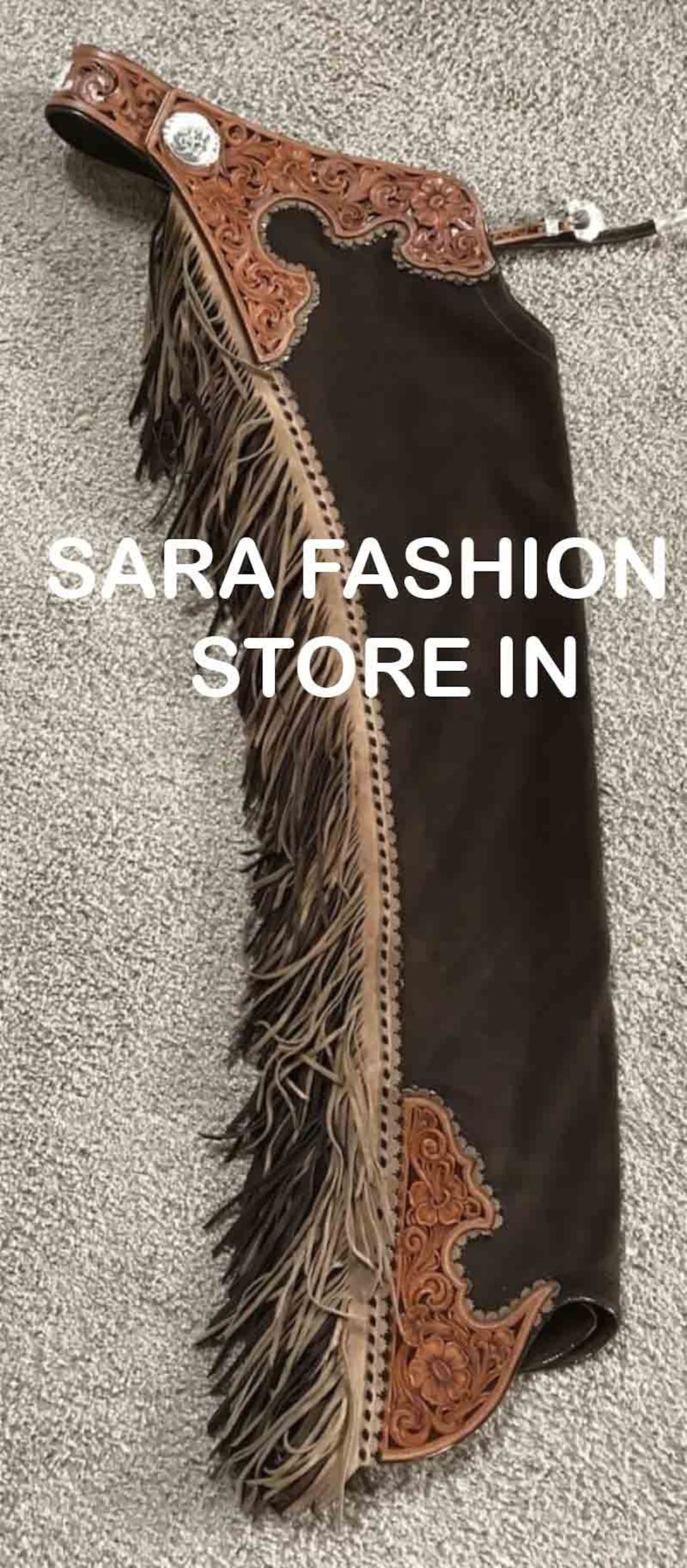 Fringed Chap Custom Made Chap Hand Made Chap Leather Western Chaps ...