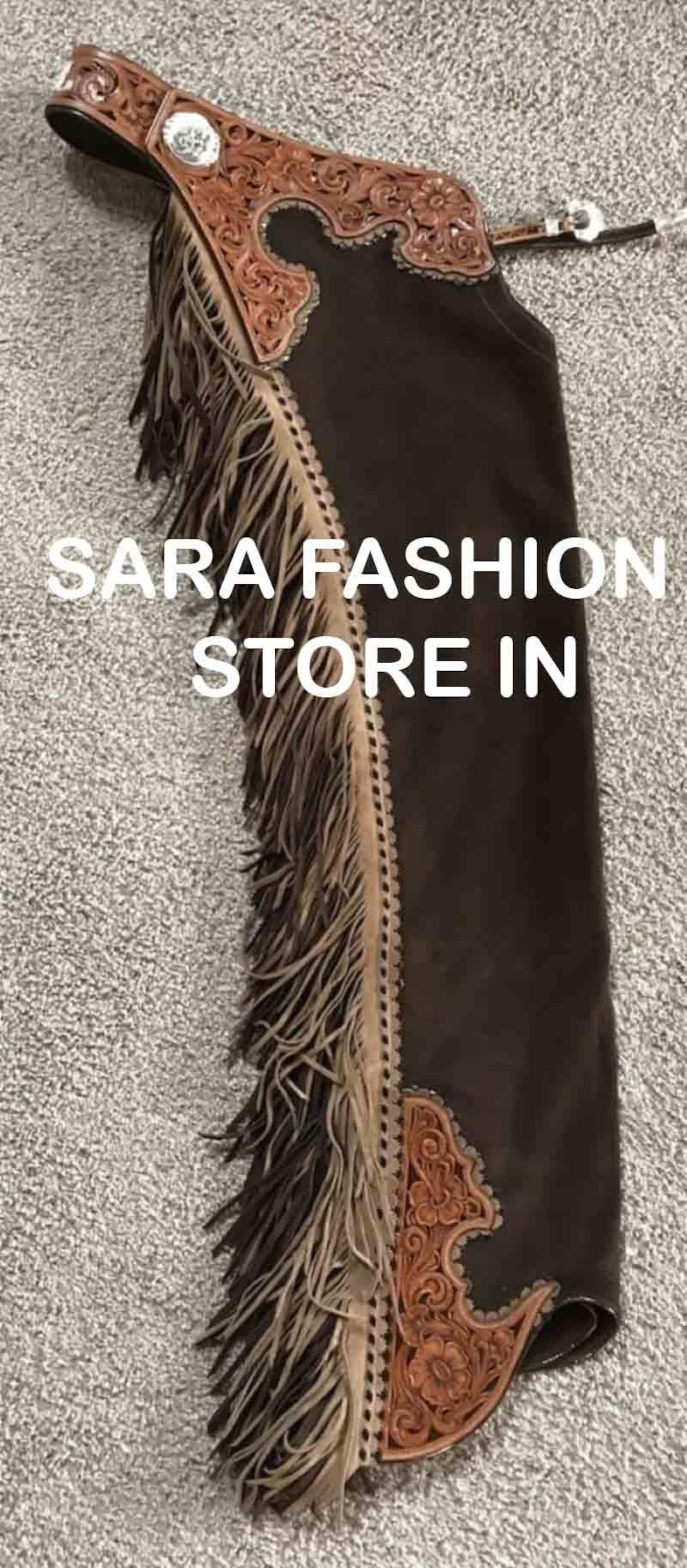 Fringed Chap Custom Made Chap Hand Made Chap Leather Western Chaps ...