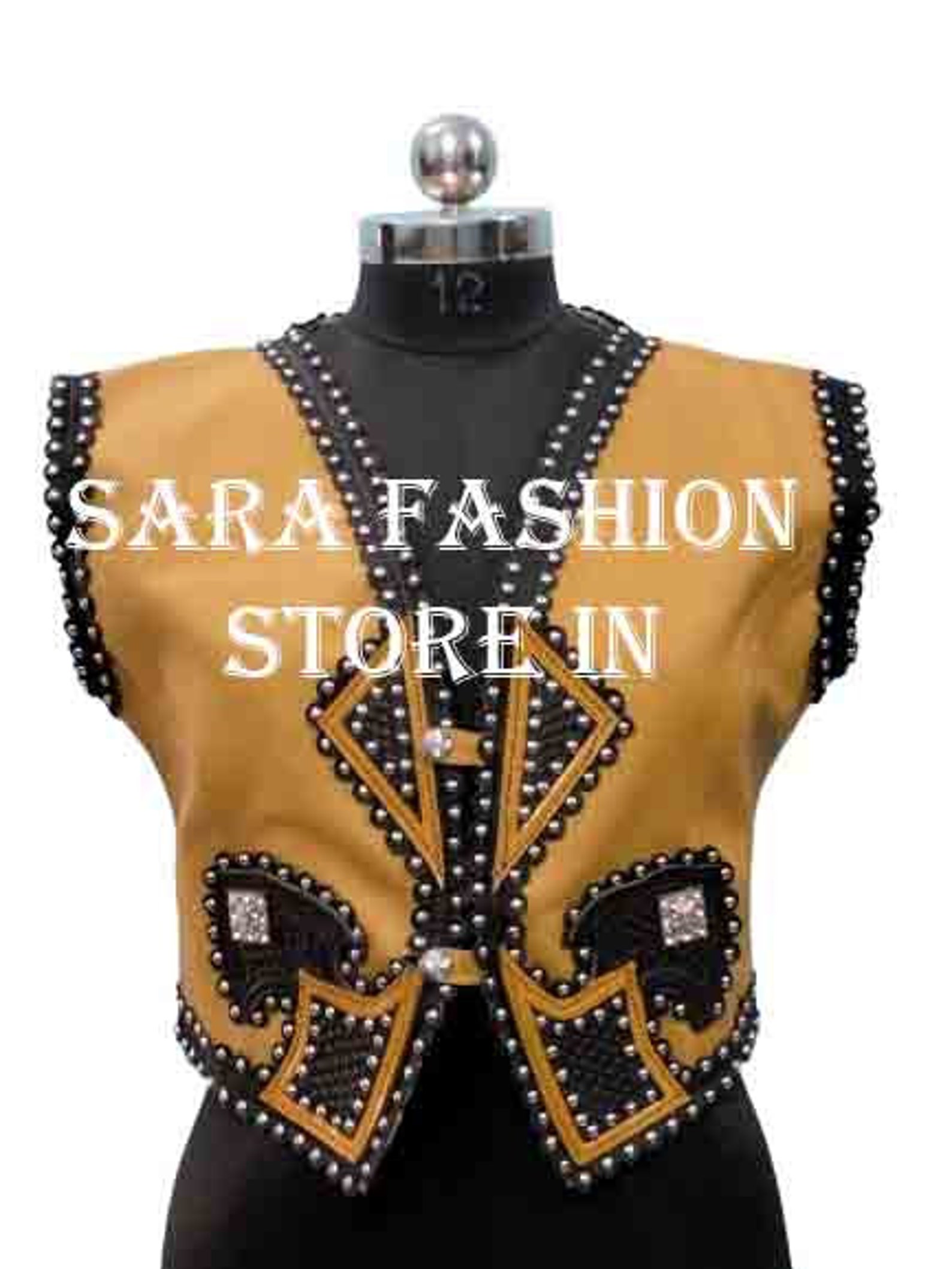 Leather Vest With Fringed Chap Custom Made Chap Handmade Chap Leather ...