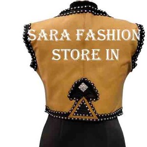 Leather Vest With Fringed Chap Custom Made Chap Handmade Chap Leather ...