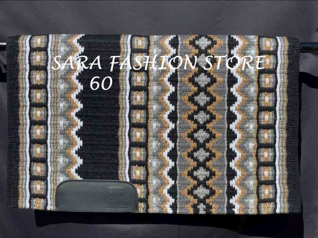 3in1 Design Western Show Saddle Pad for Horse on Fully Copper Metallic ...