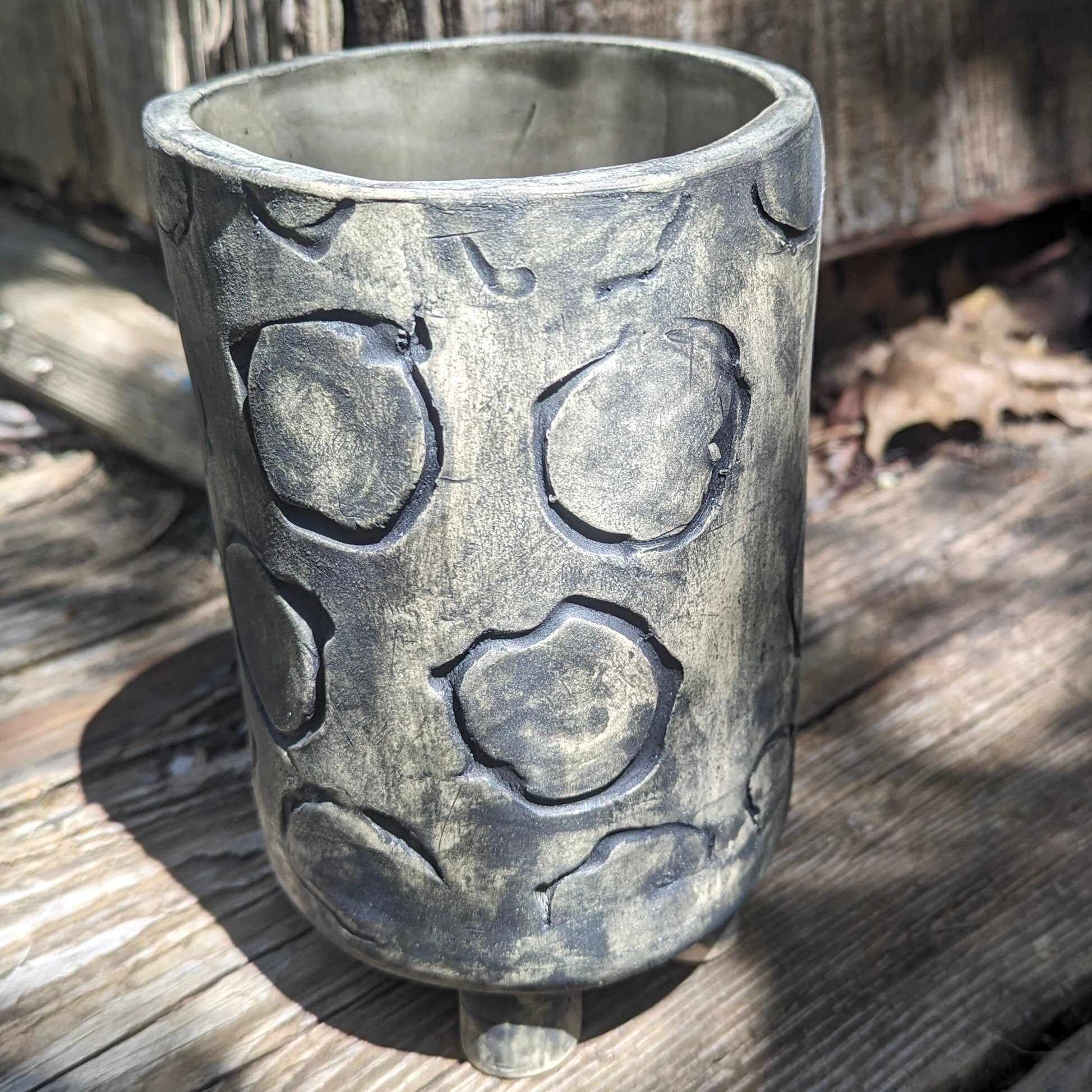 6" Ceramic Vase Circles Pattern - Etsy