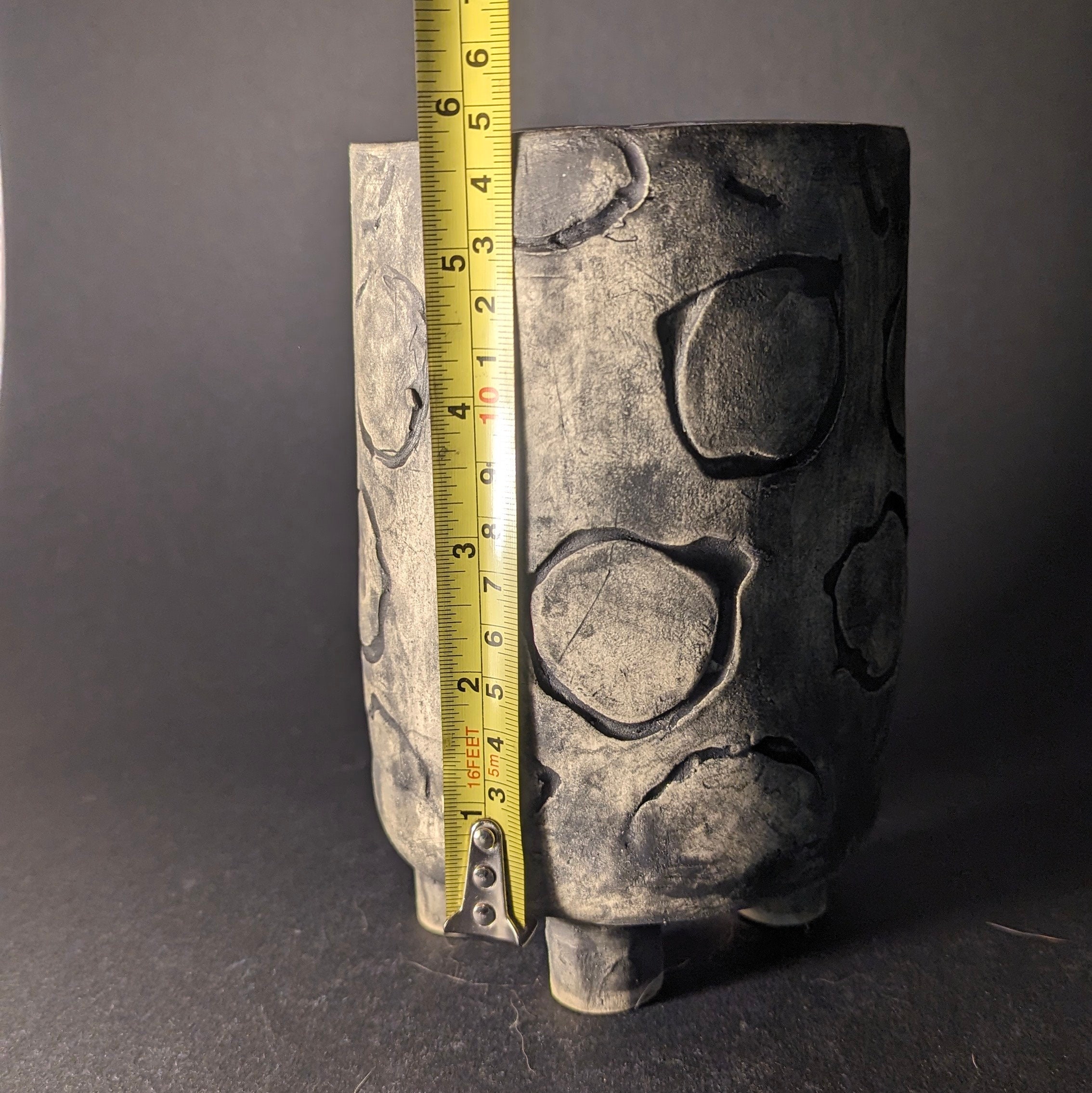 6" Ceramic Vase Circles Pattern - Etsy
