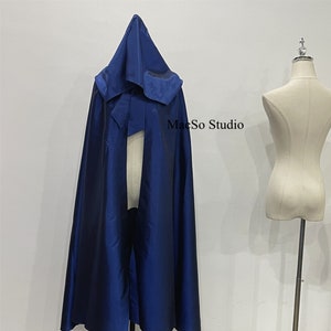 Blue Wizard Cloak Cosplay Outdoor Thin Cloak Cloak Vampire - Etsy