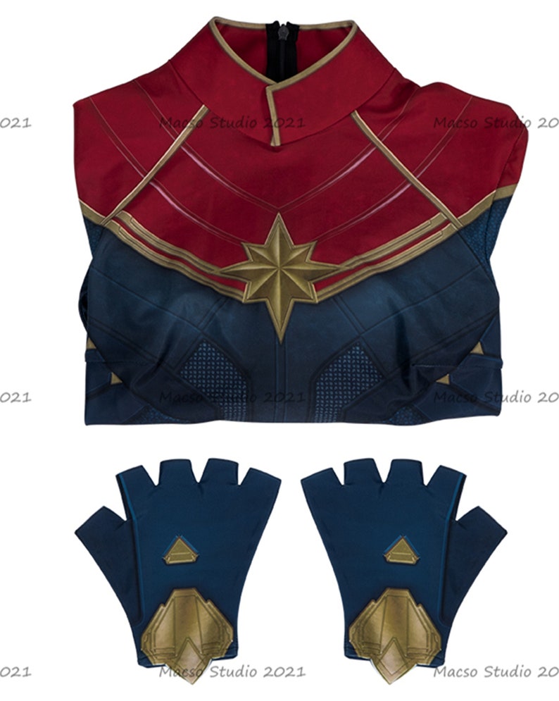 The Marvels Captain Marvel Overall Carol Danvers Kostüm Captain Marvel ...