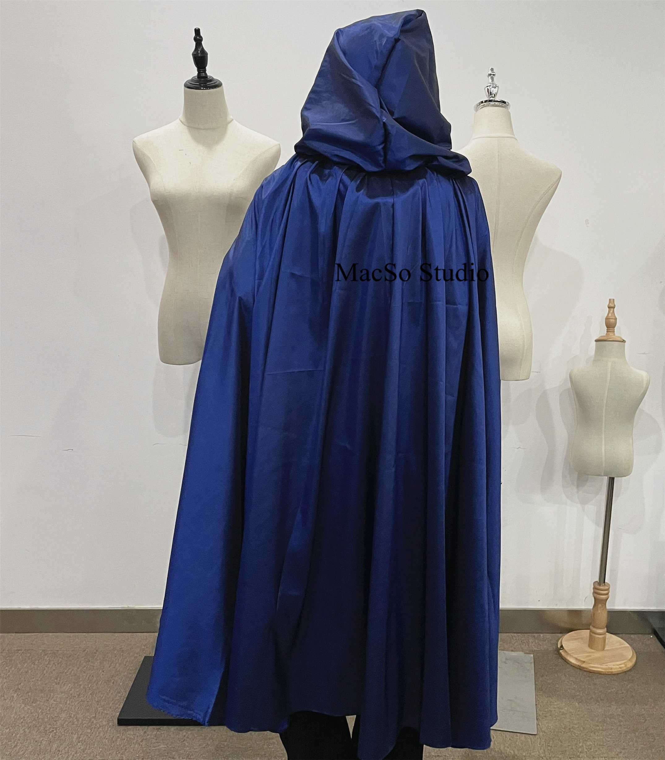 Blue Wizard Cloak Cosplay Outdoor Thin Cloak Cloak Vampire - Etsy