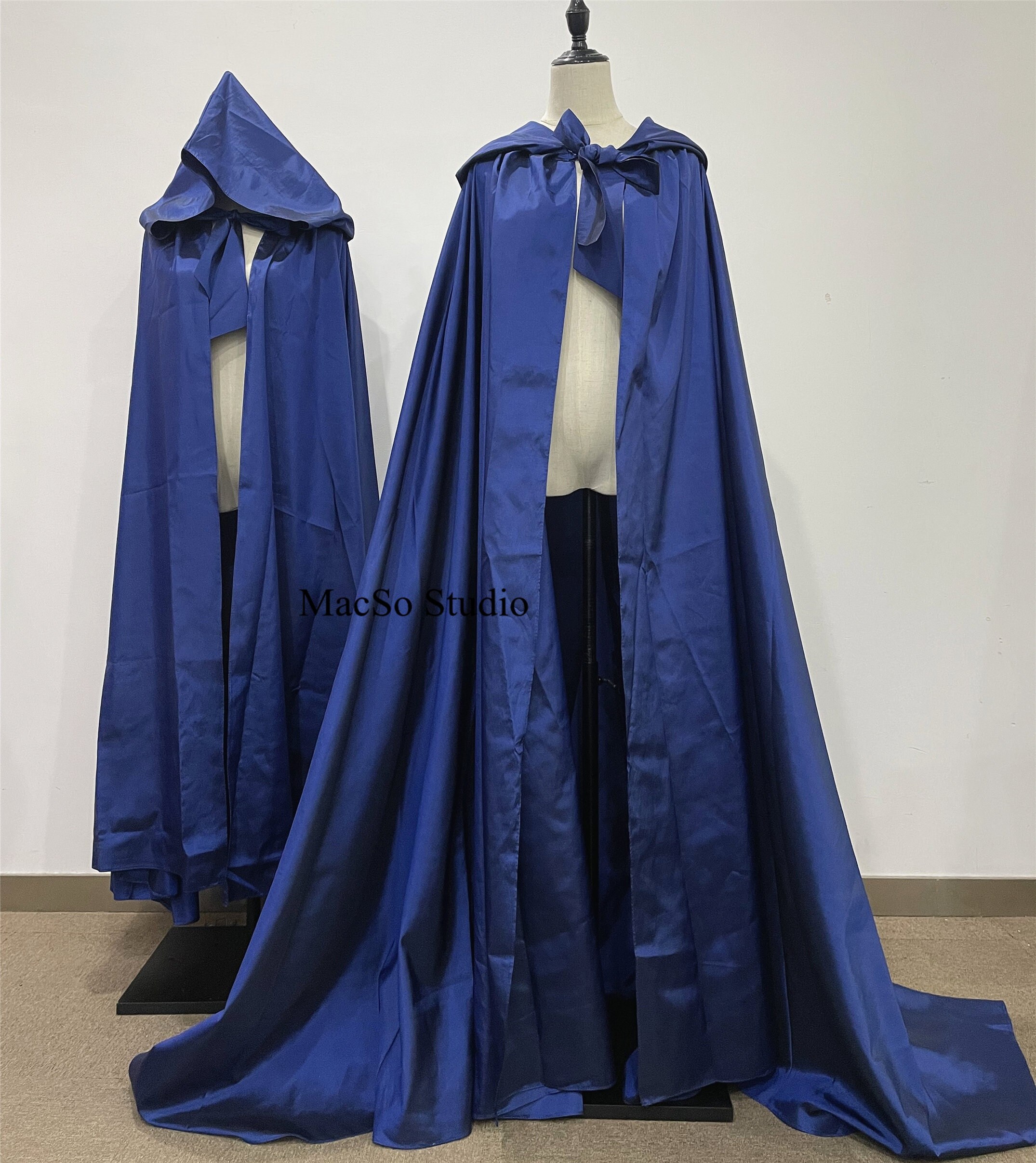 Blue Wizard Cloak Cosplay Outdoor Thin Cloak Cloak Vampire - Etsy