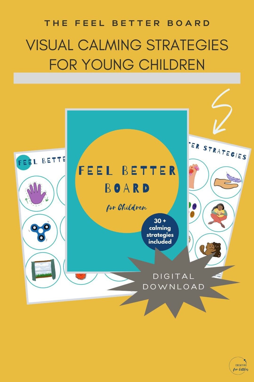 Feel Better - Visual Calming Strategies Board and Icons Printable for ...