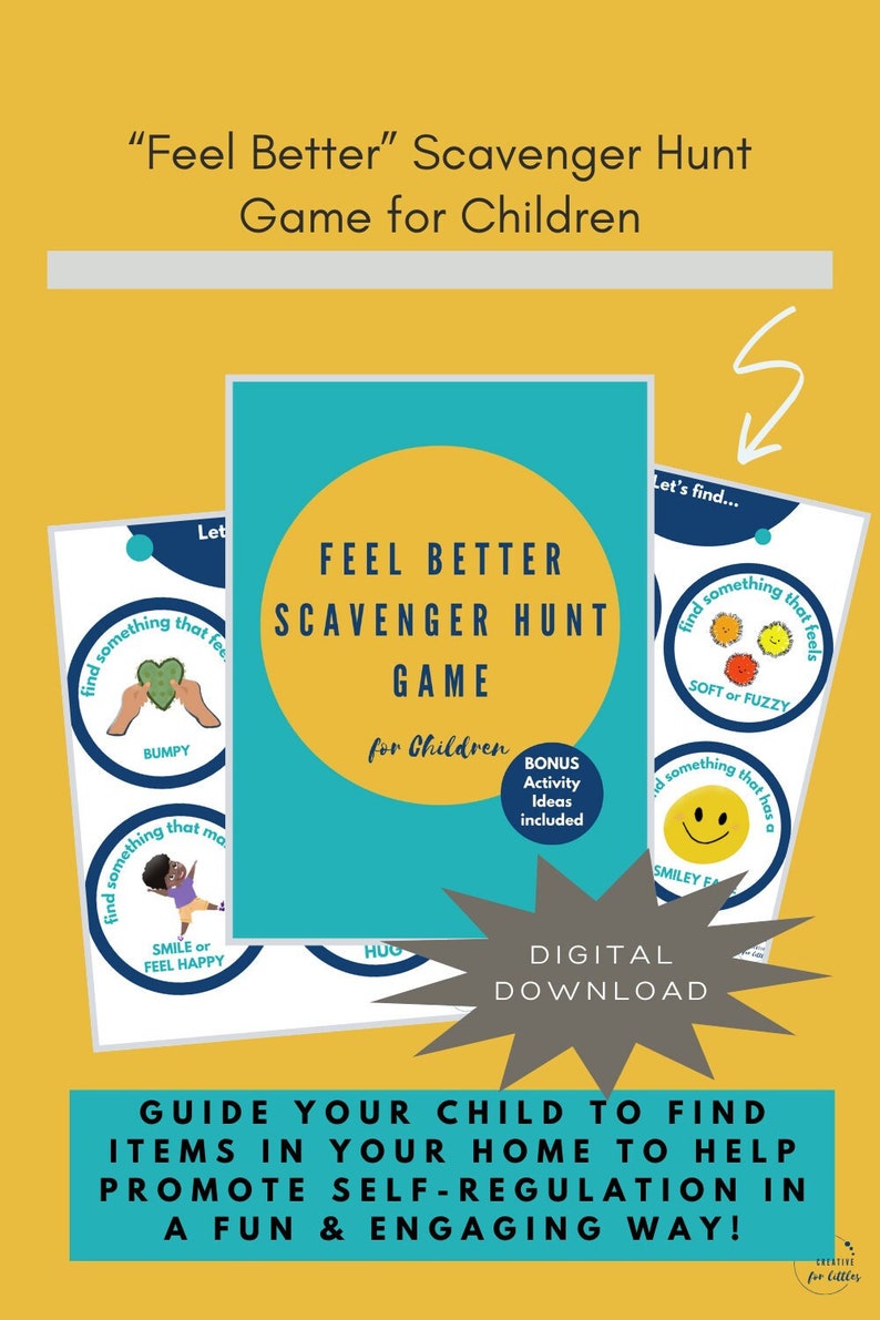 Feel Better Scavenger Hunt Game for Preschool Age- Printable - Etsy