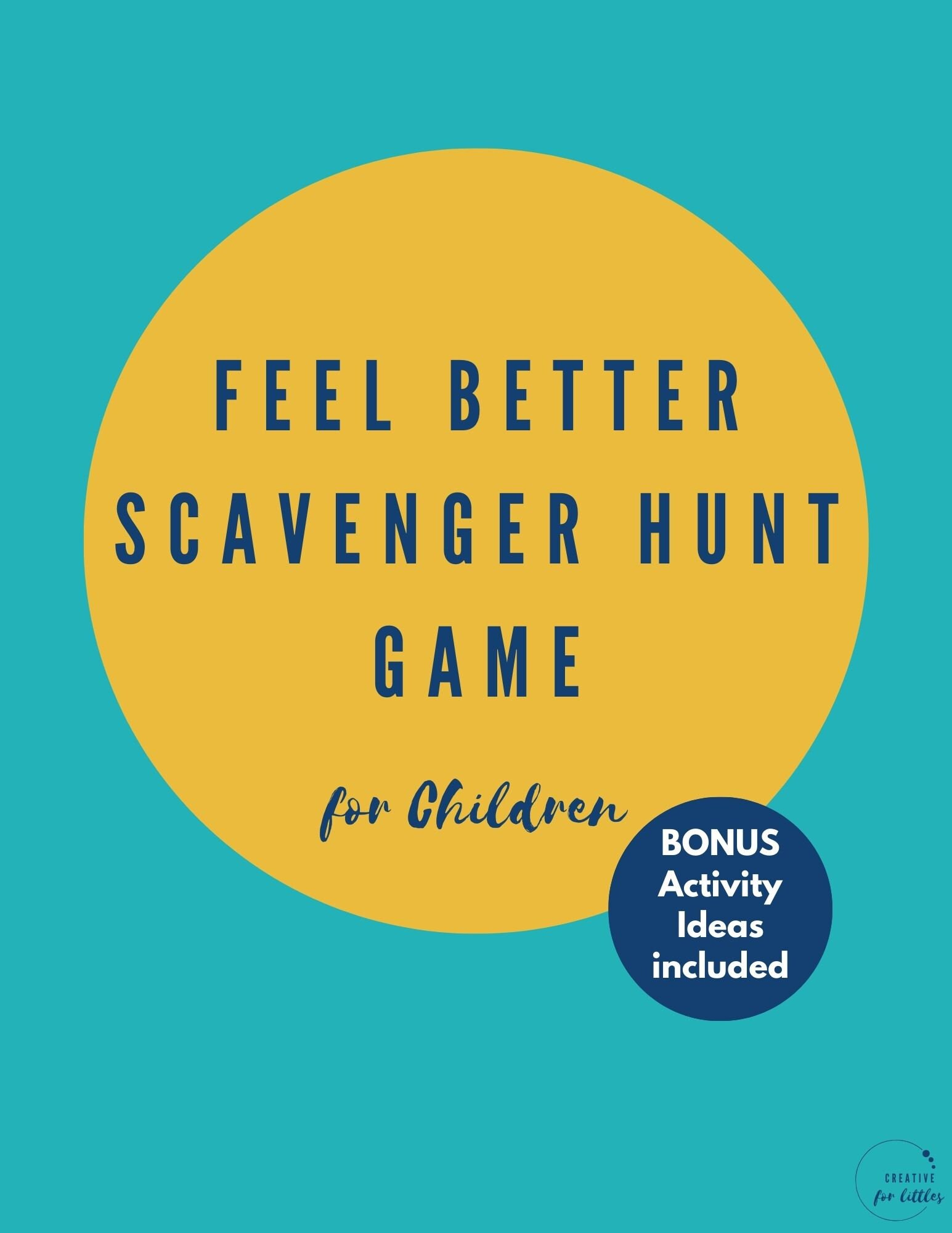 Feel Better Scavenger Hunt Game for Preschool Age- Printable - Etsy