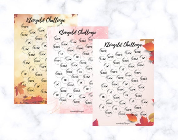 Kleingeld Savings Challenge Bundle Savings Challenge - Etsy