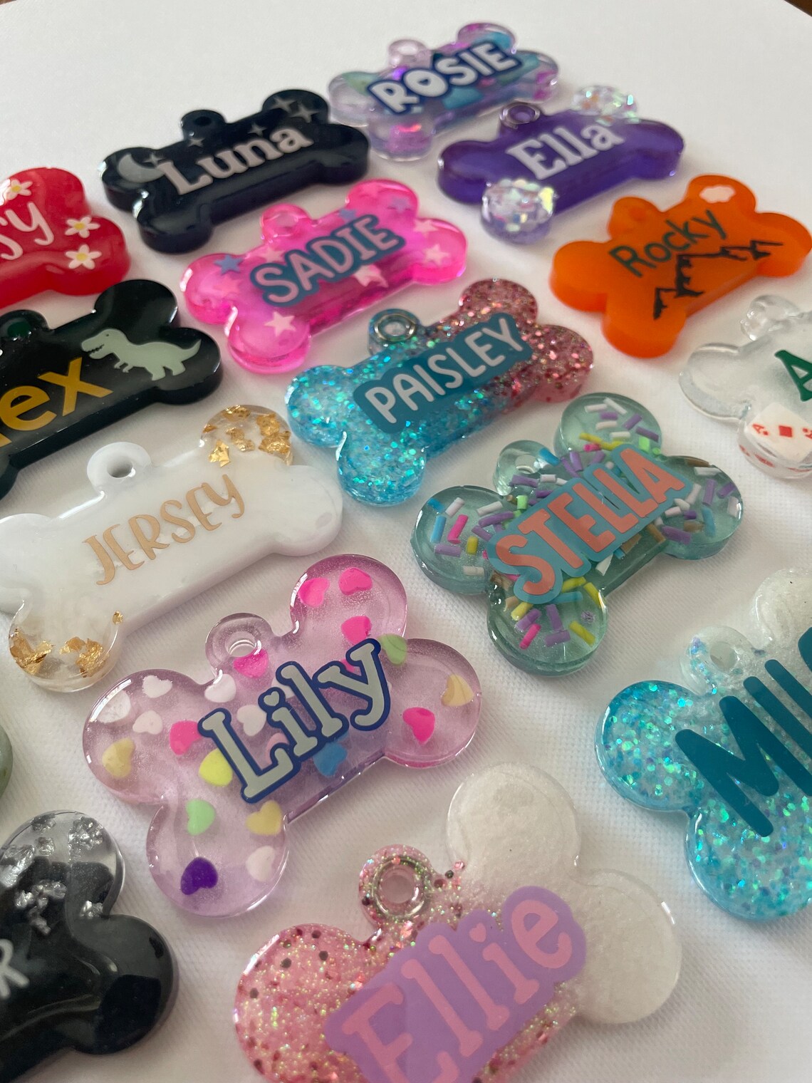 Design Your Own Resin Dog Tag Custom Pet Tag - Etsy
