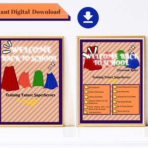 Instant Digital Download Superhero Classroom Posters for Teachers - Etsy