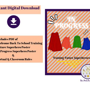 Instant Digital Download Superhero Classroom Posters for Teachers - Etsy