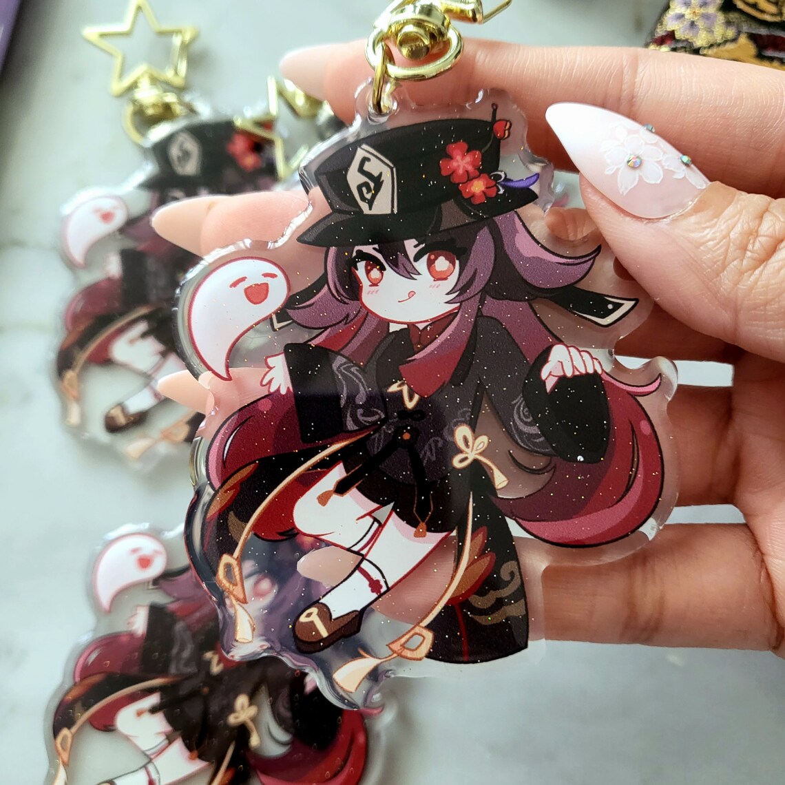 Genshin Impact Keychain Acrylic 3 Inch Keychains With Chibi | Etsy