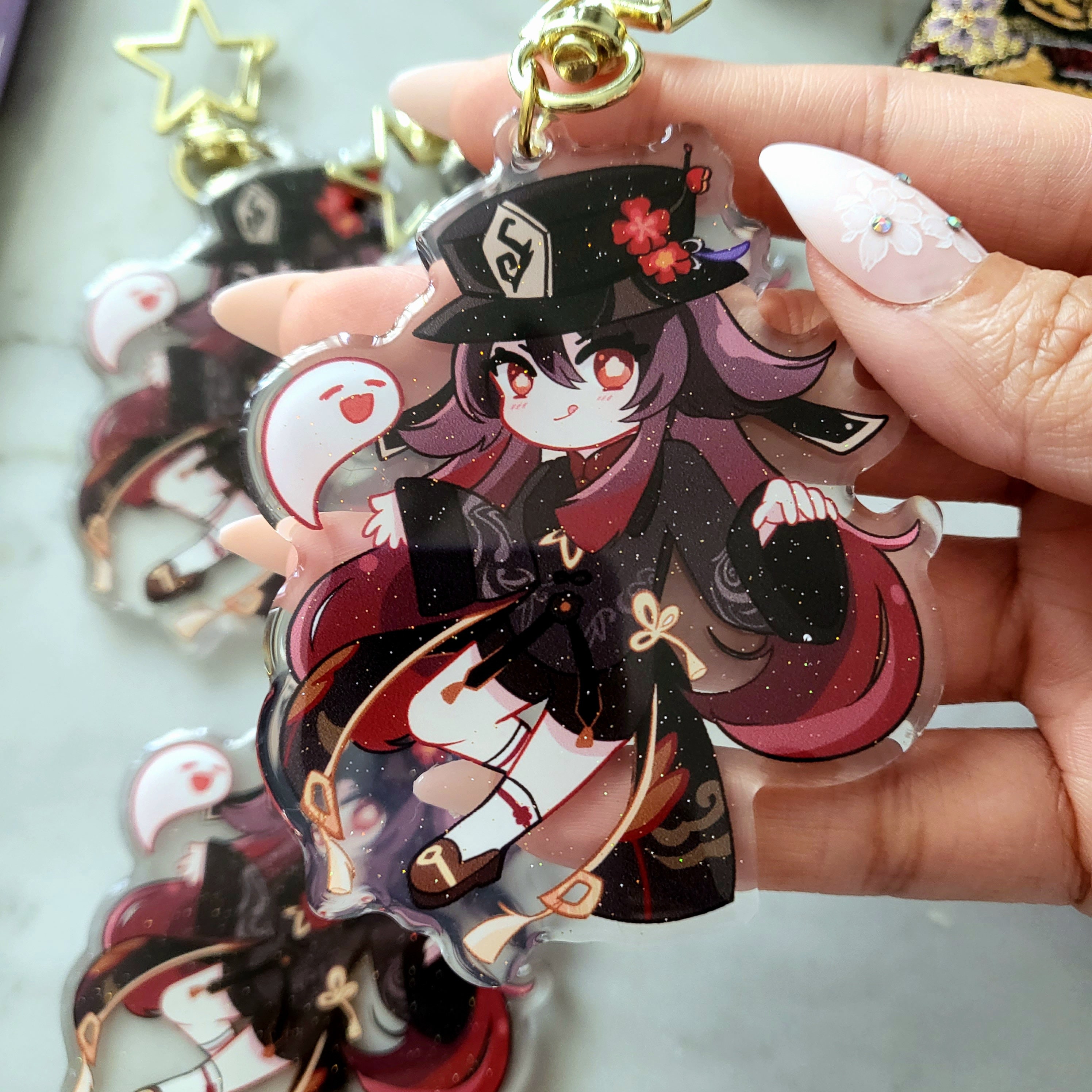 Genshin Impact Keychain Acrylic 3 Inch Keychains With Chibi | Etsy