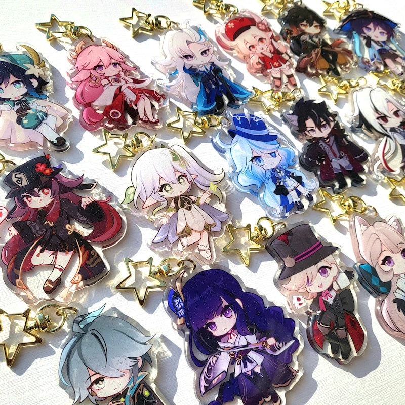 Genshin Keychain - Etsy