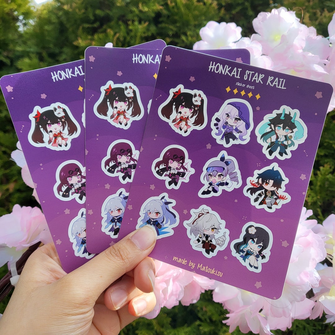 HSR Honkai Star Rail Sticker Sheet Vol. 1 - Etsy