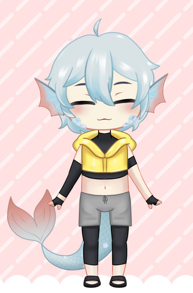 2D Vtuber Chibi Model Live2d PSD for Vtubing Twitch Streaming - Etsy UK