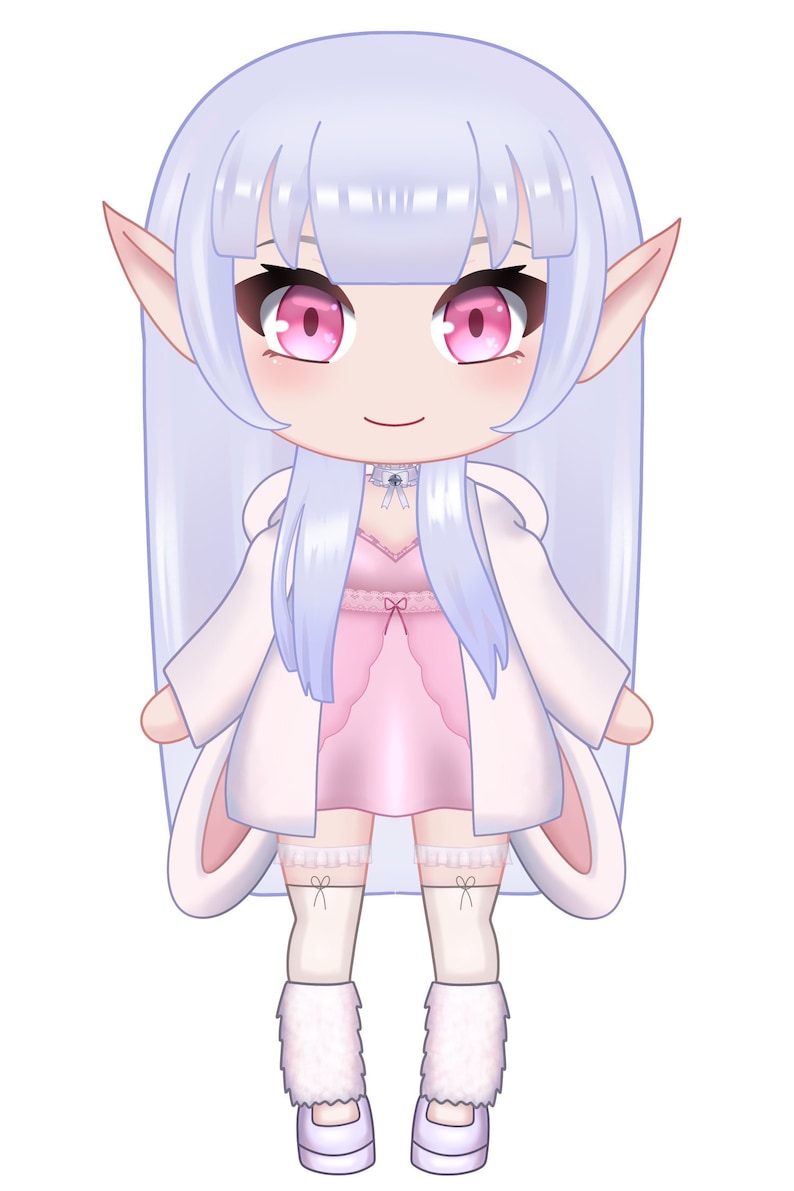 2d Vtuber Chibi Model Live2d Psd For Vtubing Twitch Streaming Etsy Singapore