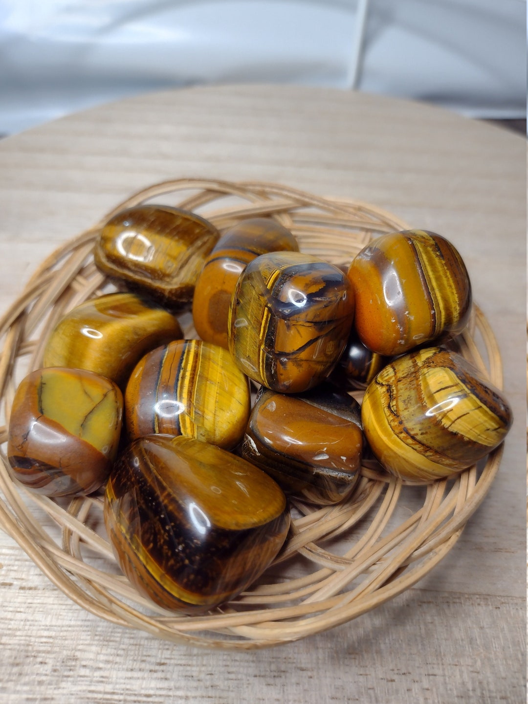 High Quality Tigers Eye Tumble Natural Tumbled Tiger Eye Crystal Stone ...