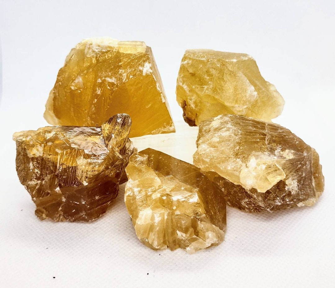 Honey Calcite Raw Large Single Stone or 1 Lbs Bag Rough Honey Calcite ...
