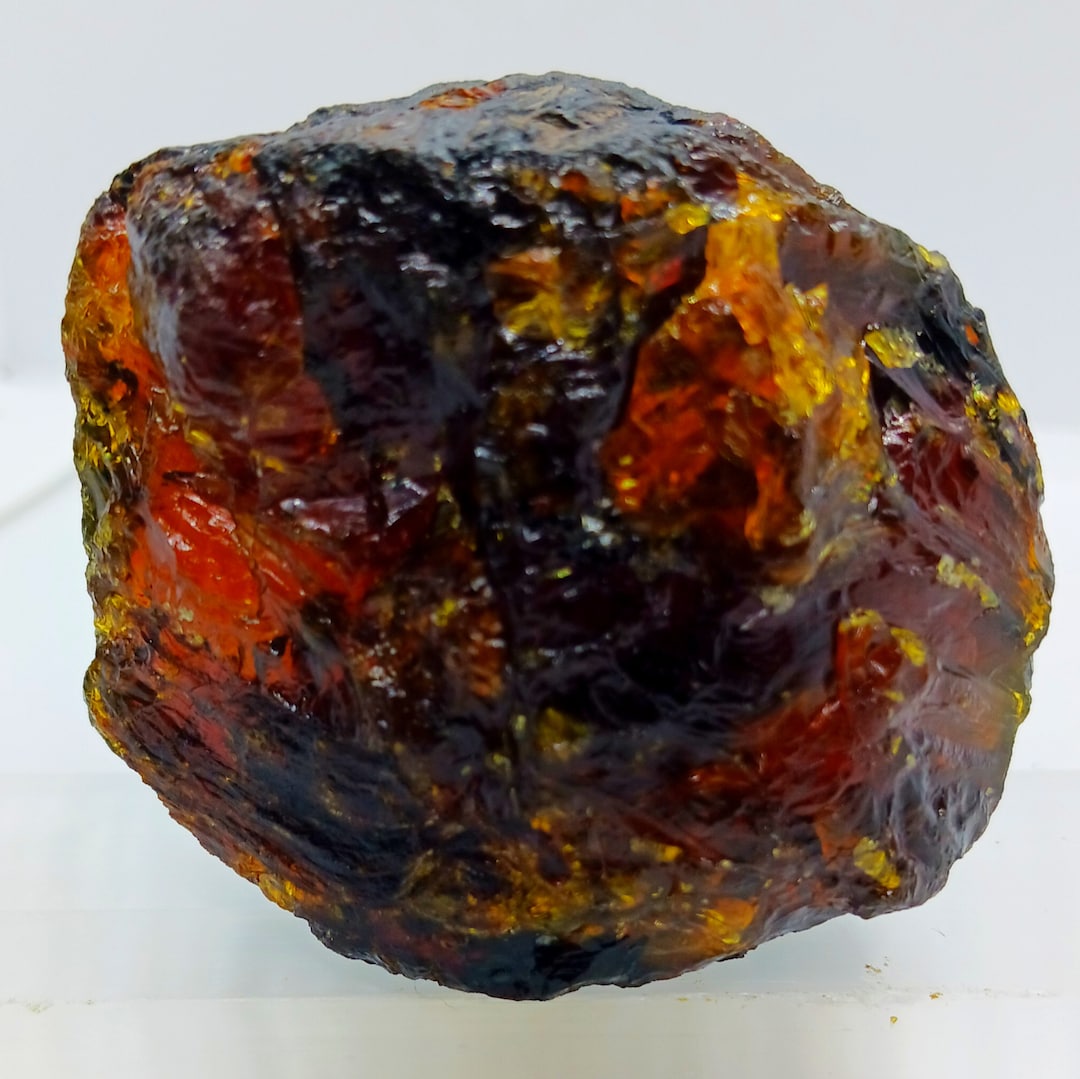 Natural Amber Specimen Raw Amber Black Amber Stone Yellow Amber Tree ...