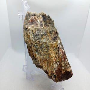 XL Gold Muscovite Mica With Stand - Natural Gold Mica Specimen Large ...