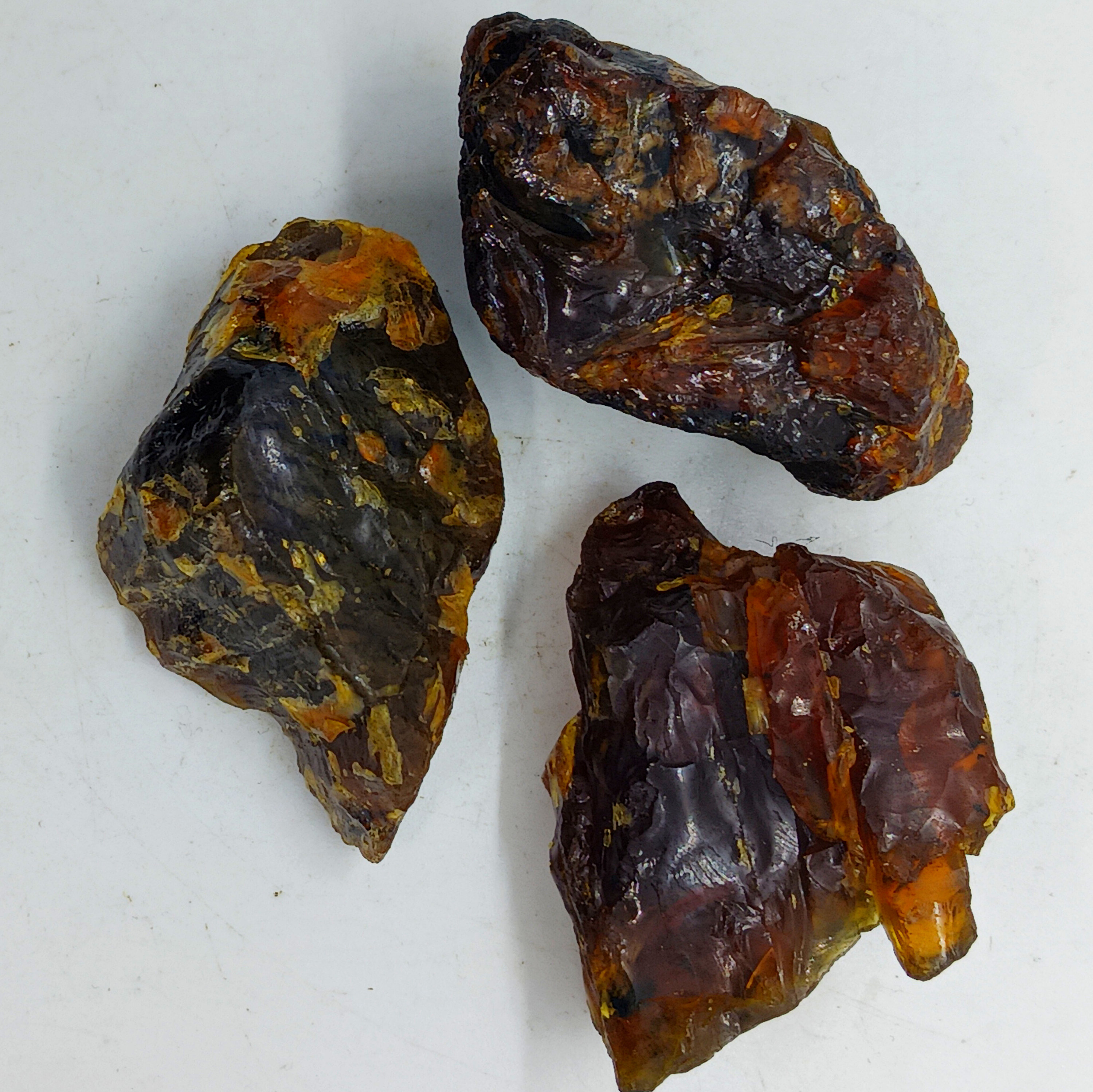 Natural Amber Specimen Small Raw Amber Black Amber Stone Yellow Amber ...
