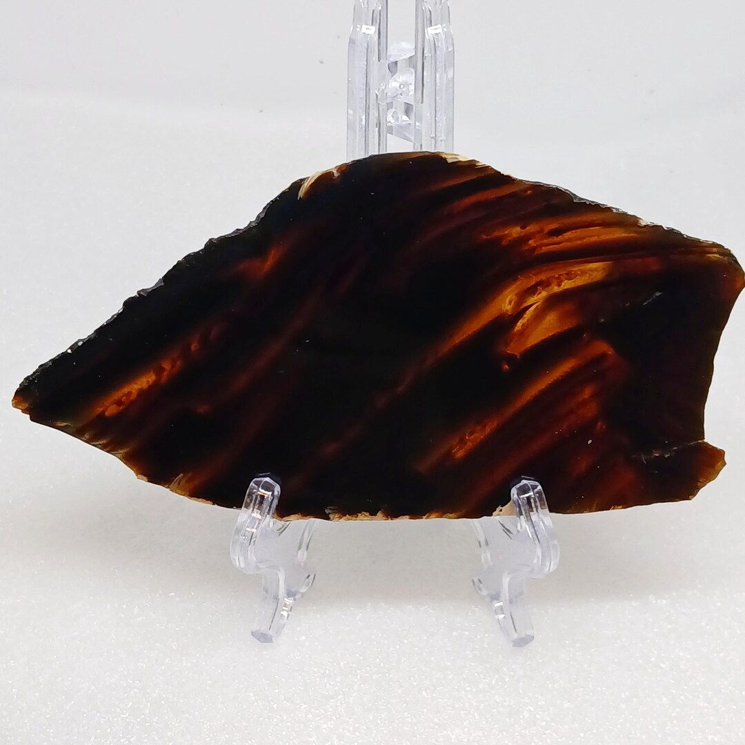 Natural Amber Slab With Stand High Quality Polished Amber Crystal Stone ...