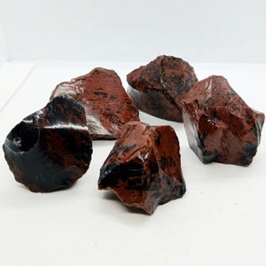 Mahogany Obsidian - Single Stone or 1/2 Lbs Raw Red Obsidian Crystal ...