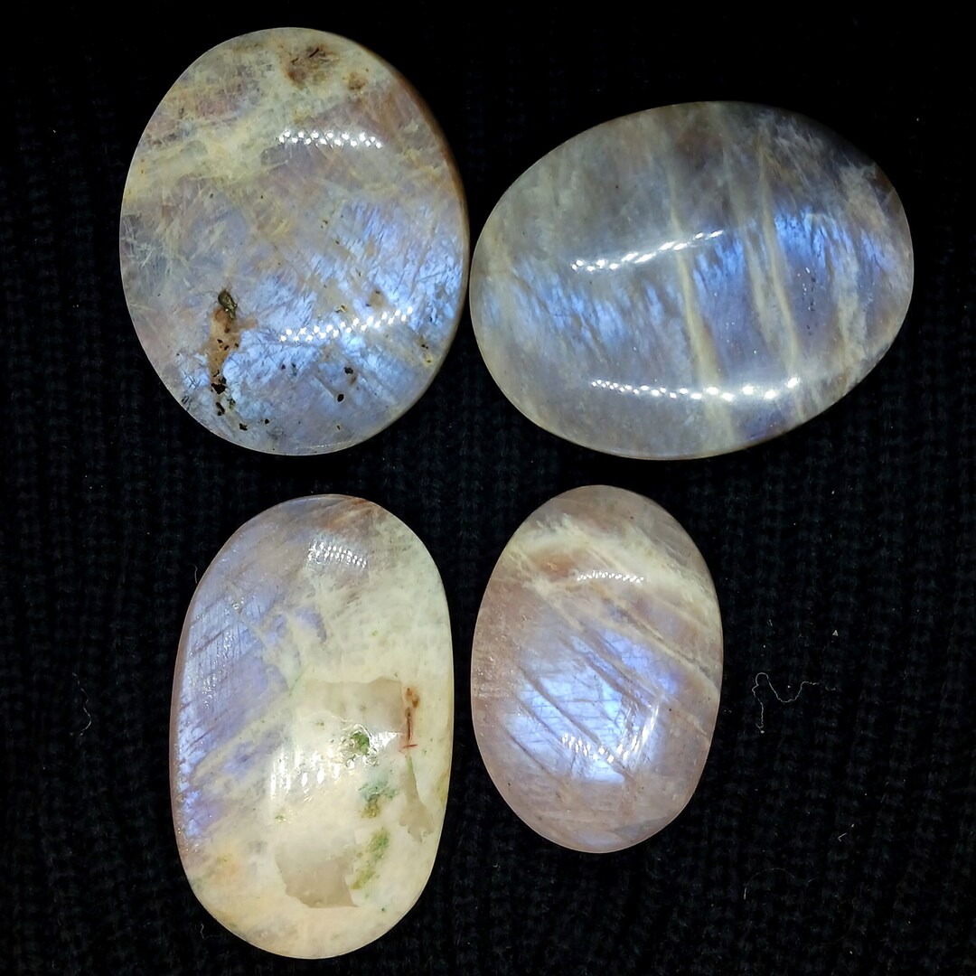 Moonstone and Sunstone Palm Stone Polished Moonstone Crystal Palmstone ...
