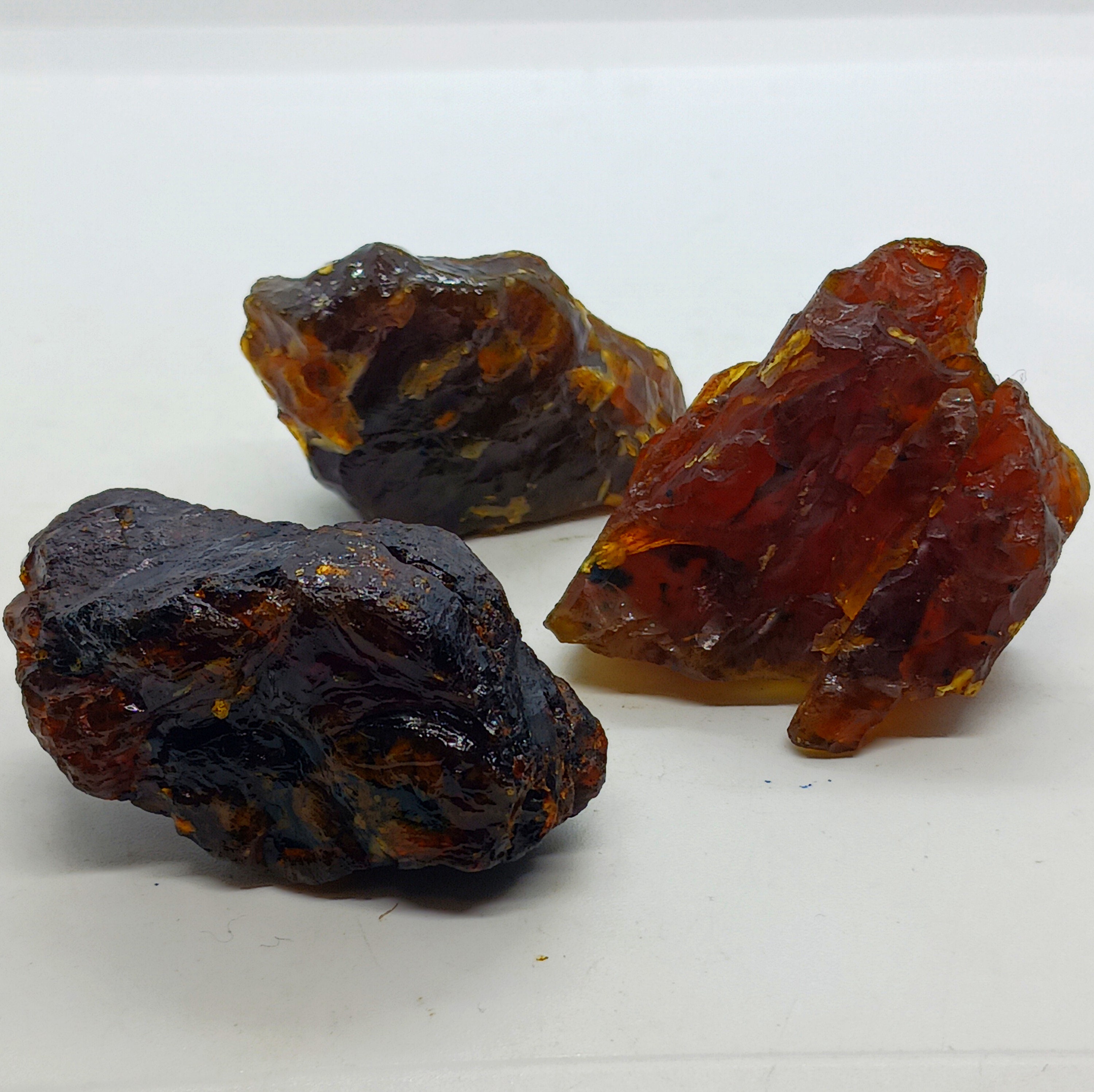 Natural Amber Specimen Small Raw Amber Black Amber Stone Yellow Amber ...