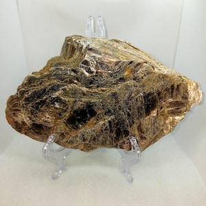 XL Gold Muscovite Mica With Stand - Natural Gold Mica Specimen Large ...