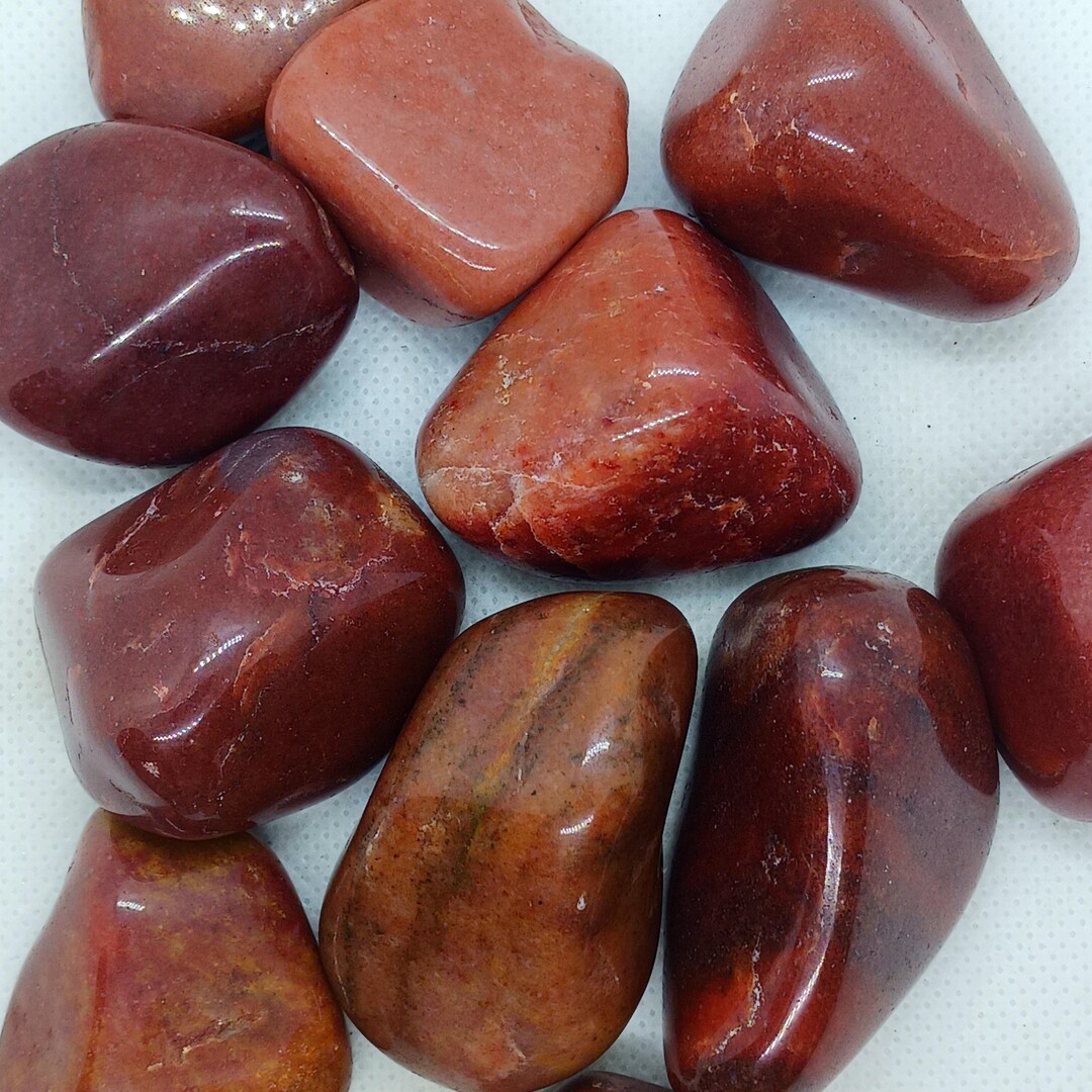 High Quality Red Jasper Tumble Single Stone or 1/2 Lbs Natural Jasper ...