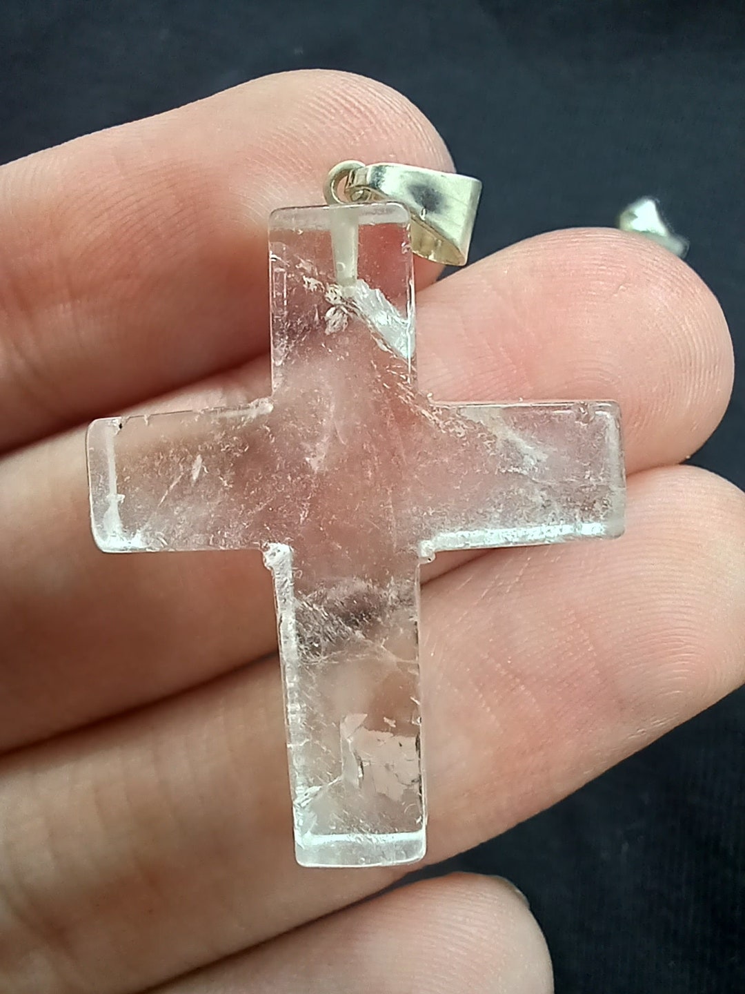 Clear Quartz Cross Pendant High Quality Clear Quartz Pendant White ...