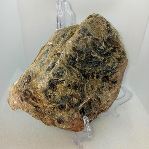 XL Gold Muscovite Mica With Stand - Natural Gold Mica Specimen Large ...