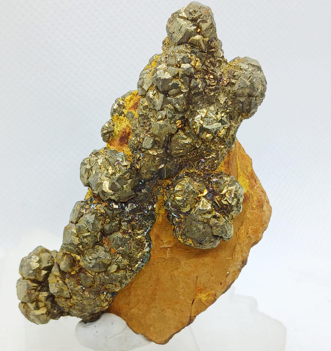 Bytrodial Pyrite Specimen on Matrix Natural Gold Pyrite Crystal Stone ...