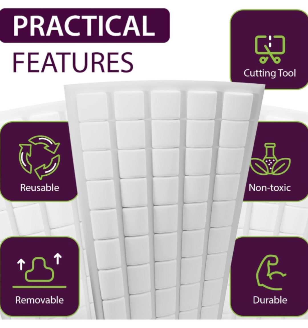 Museum Mounting Putty 50pcs White Adhesive Putty for Specimens Sticky ...